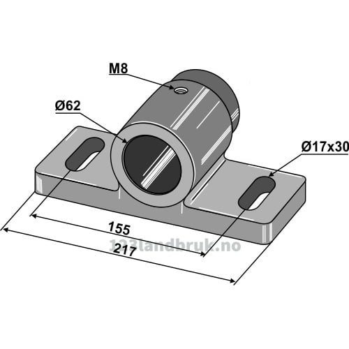 Glidelager for aksling – Ø60mm – 123 Landbruk AS