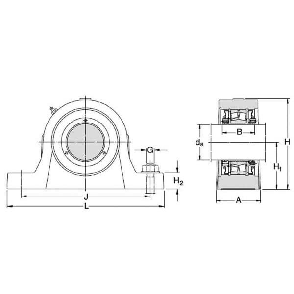 SKF Fotlager SYNT - 55 mm - SYNT55L – Kjøp på nett | 123 Landbruk AS